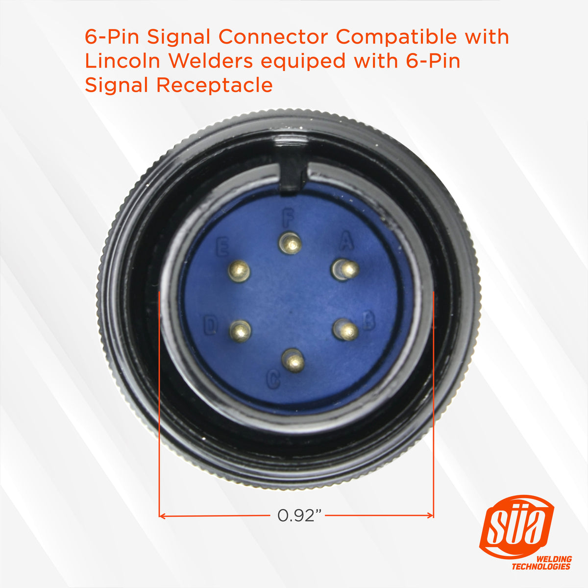 TIG Torches with Amperage Control - 6 Pin Signal Connector- 2-Piece Ca ...