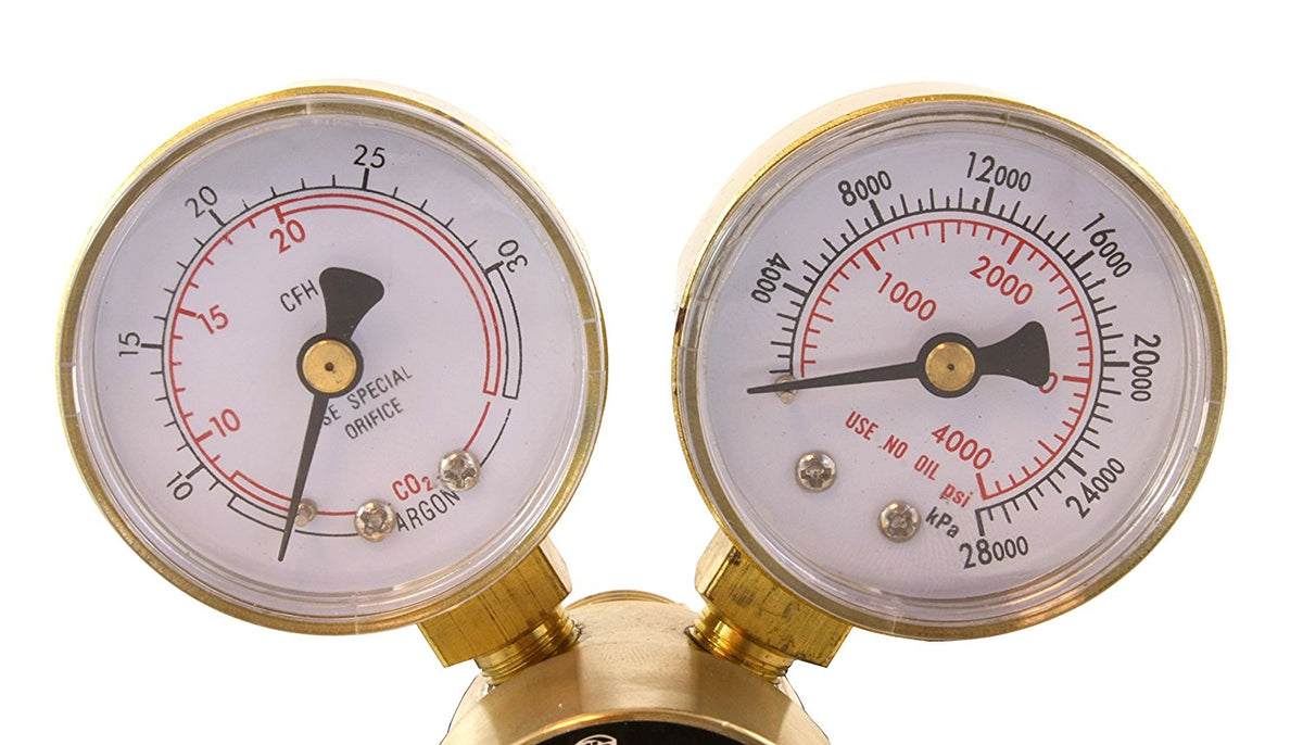Industrial Argon Regulator-Flowmeter Gauges for MIG and TIG Welders ...