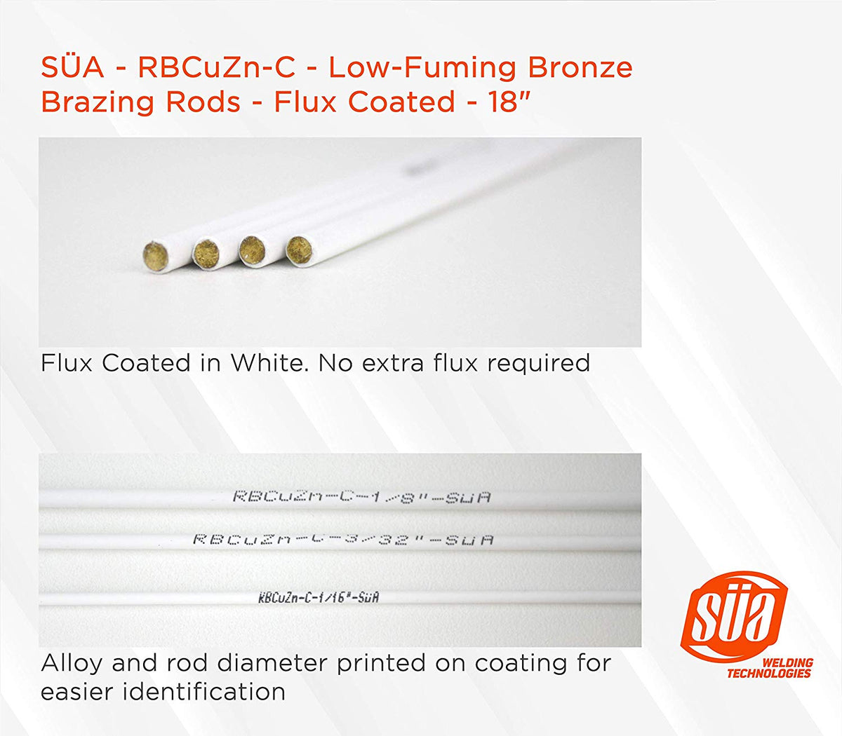 RBCuZn-C - Low-Fuming Bronze Brazing Rod - Flux Coated - 18" – Mundaka ...